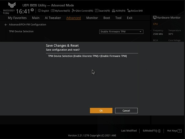 How to enable TPM 2.0 – IRONMACE